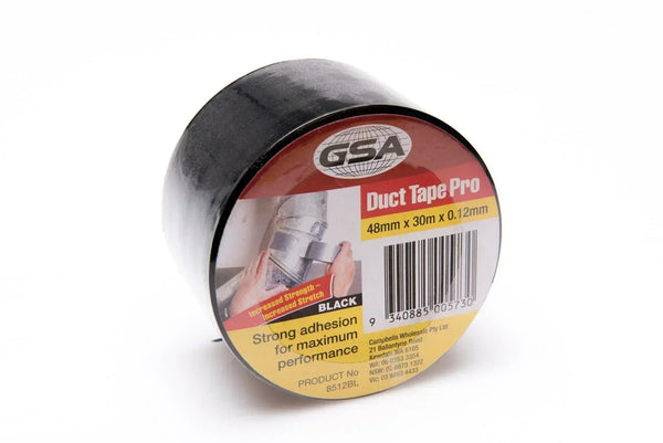 DUCT TAPE BLACK 48MMX30M – GB FASTENERS